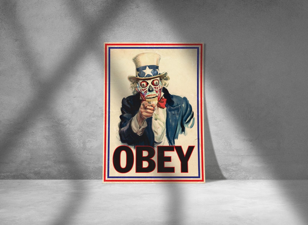 They Live Inspired Art Print: Obey Propaganda Poster - Etsy