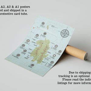 Lost Inspired Dharma Station Locations Island Map TV Prop - Etsy Canada