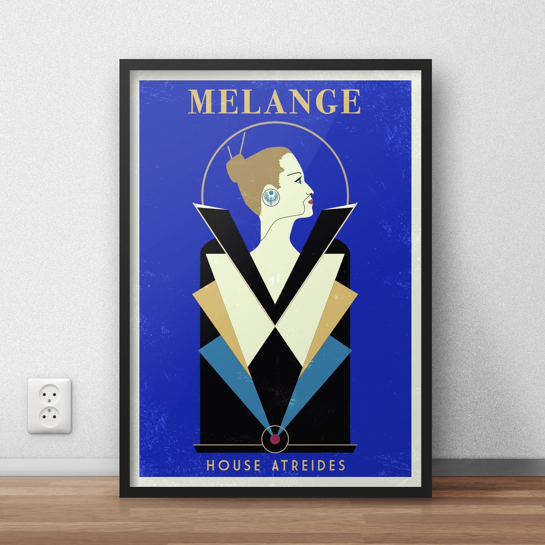 Melange A Dune Inspired Retro Style Vintage Perfume Advertisement A4 A3 ...