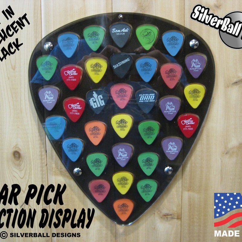 Guitar Pick Display - Etsy