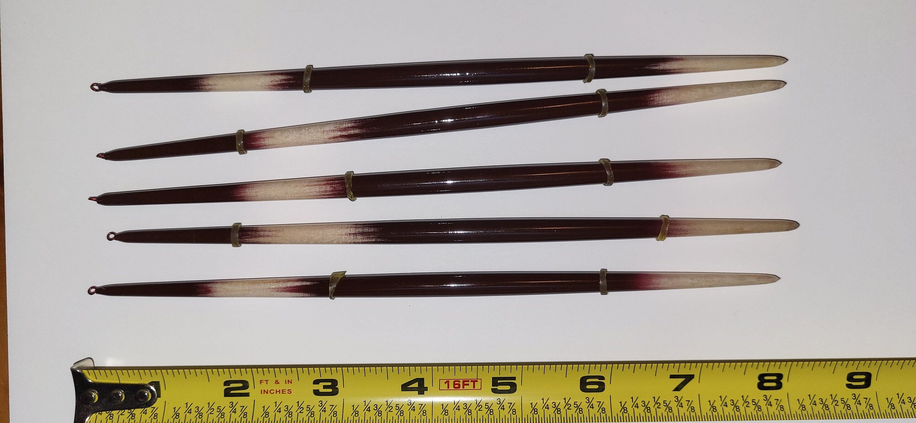 5 Balsa Wood "porcupine Style Fishing Quills" 8" Length High Quality ...