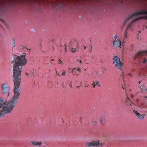 Vintage Red Union Steel Metal Tackle Box - Etsy