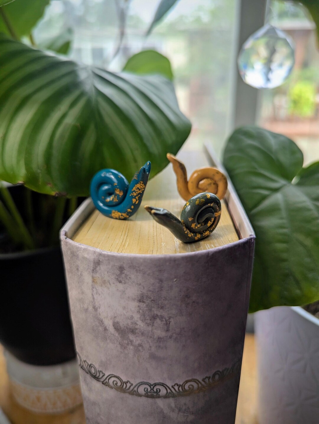 Snail Miniature - Cute Clay Figure - Small Gifts - Polymer Clay ...