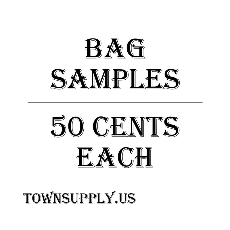 Custom Food Sample Bags - Etsy