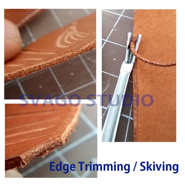 Leather Skiver - Etsy