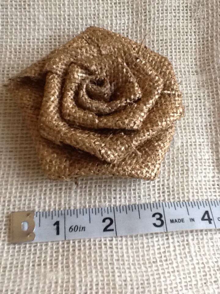 Burlap Flowers Silver and Gold Metallic 3.5 Christmas - Etsy