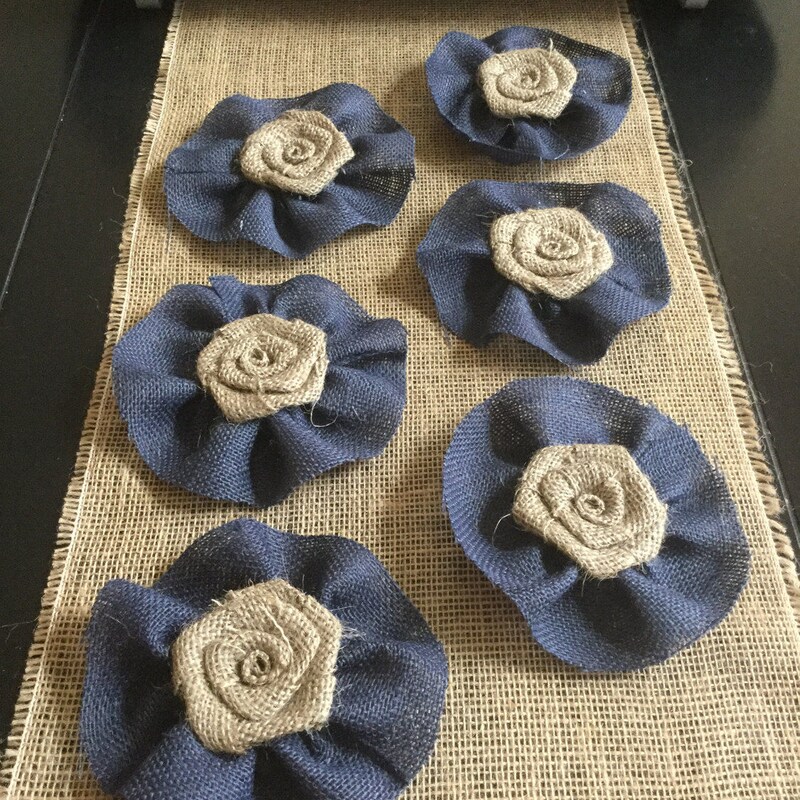 Navy Blue Burlap - Etsy