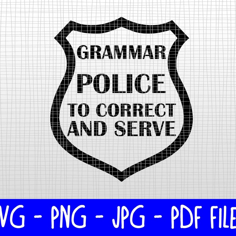 Grammar Police - Etsy