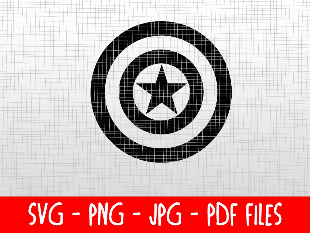 Downloadable SVG Captain America - Etsy