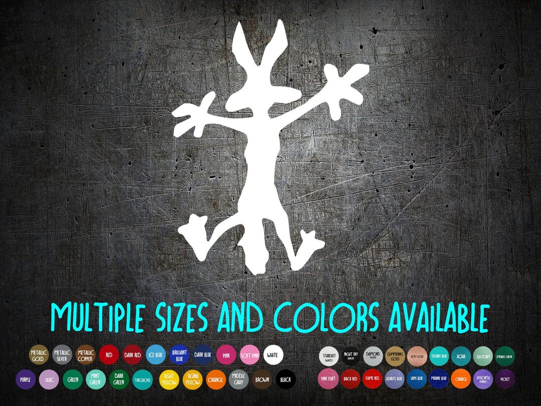 Vinyl Decal - Coyote Splat - Etsy