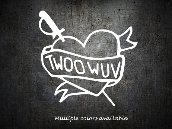 Vinyl Decal Twoo Wuv | Etsy
