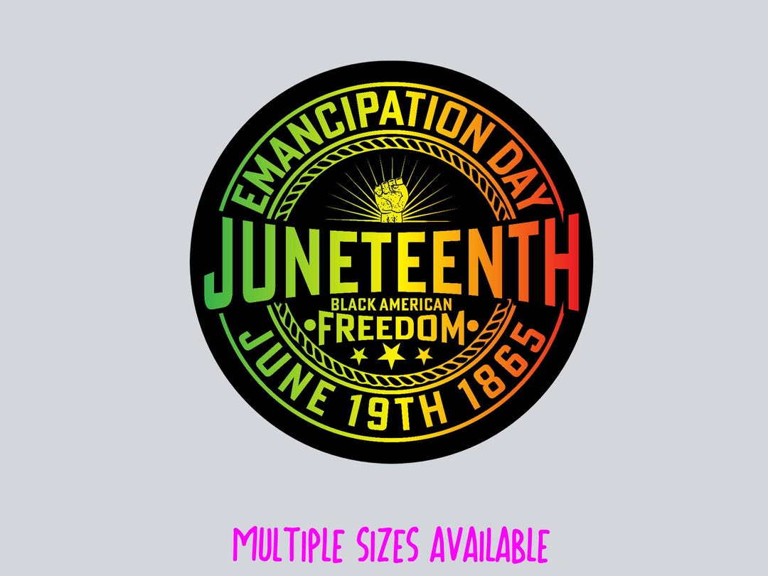 Color Stickers - Juneteenth Emancipation Day - Etsy