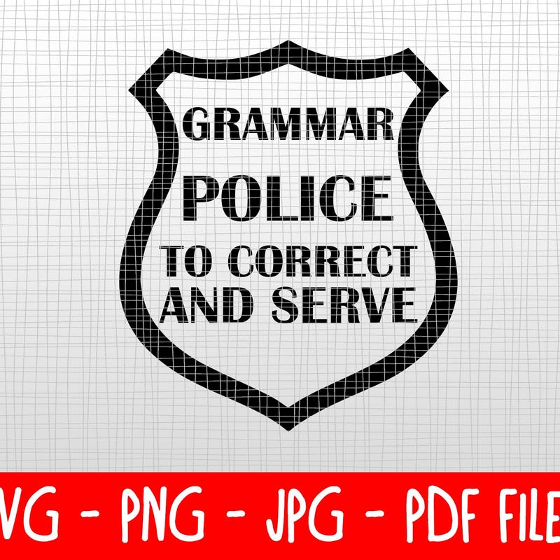 Grammar Police - Etsy