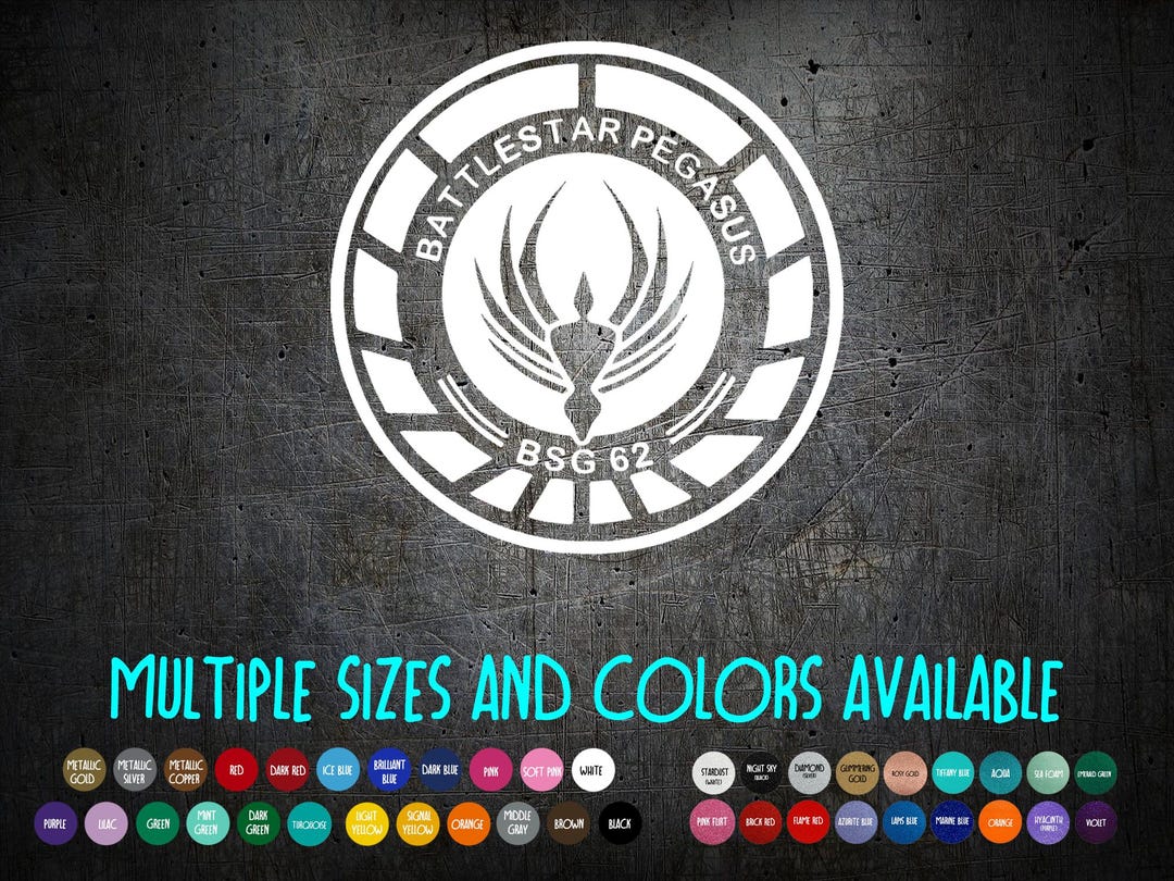 Vinyl Decal - Battlestar Galactica - Battlestar Pegasus BSG 62 - Etsy