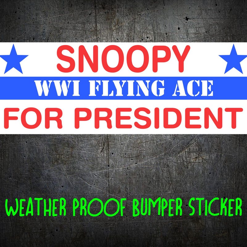Snoopy for President - Etsy
