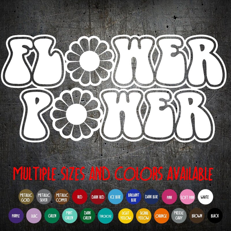 1960s Flower Decals - Etsy