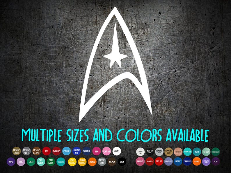 Vinyl Decal - Star Trek TOS - Command Delta - Etsy