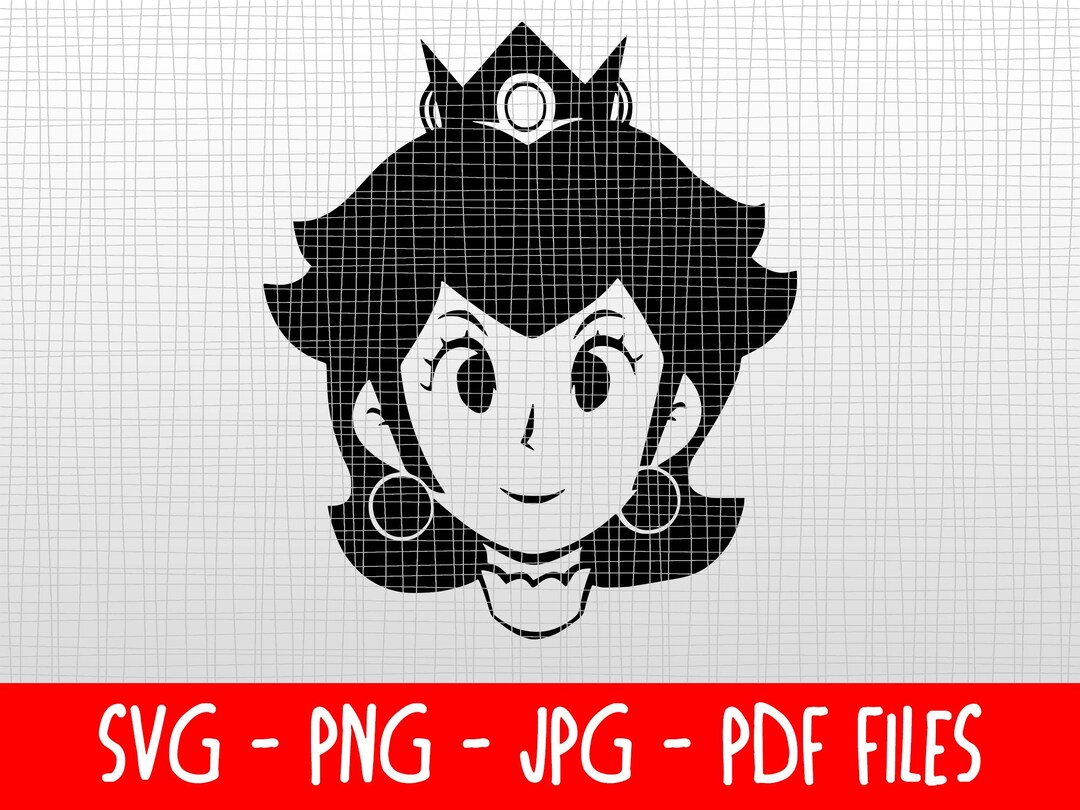 Downloadable SVG - Super Mario Bros - Princess Peach - Etsy