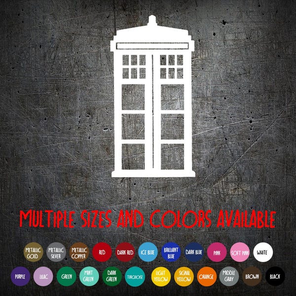 Doctor Who Decal - Etsy