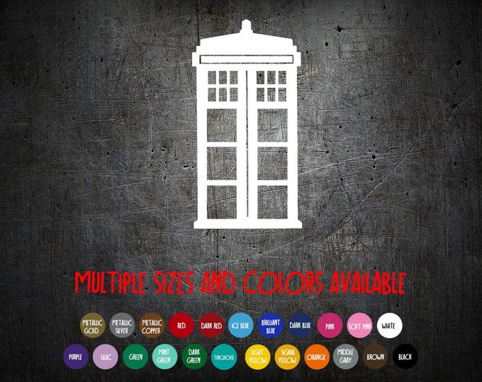 Tardis Decal Good for Car Truck Laptop Window. Sticks to Any Clean ...