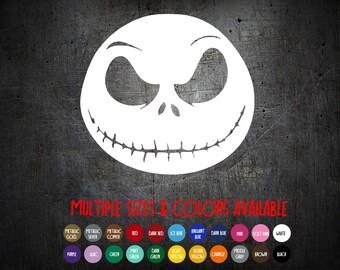 Jack Skellington Decal Sheet of 12 Ornament Calendared Vinyl - Etsy