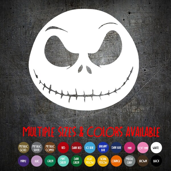 Jack Skellington Window Decal - Etsy