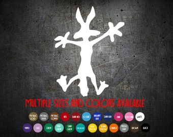 Wile E Coyote Decal / Sticker Choose Color & Size Road Runner, Splat - Etsy