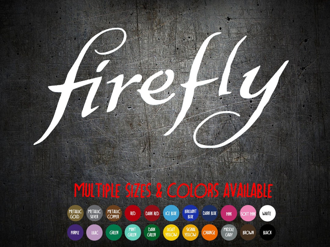 Vinyl Decal Firefly Logo - Etsy