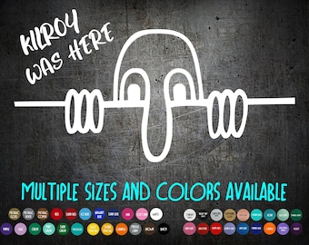 Kilroy Was Here WWII WW2 Graffiti Vinyl Decal Sticker - Made in USA - Etsy