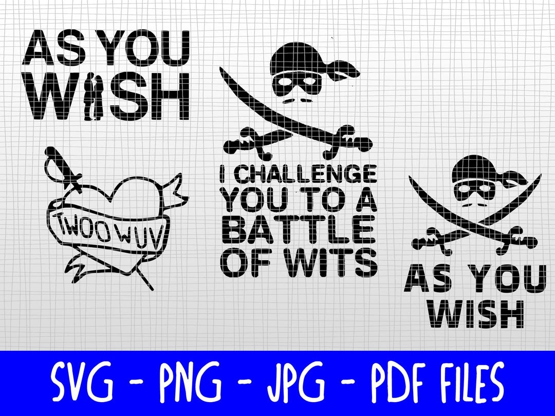 Downloadable Svgs - Princess Bride - Etsy