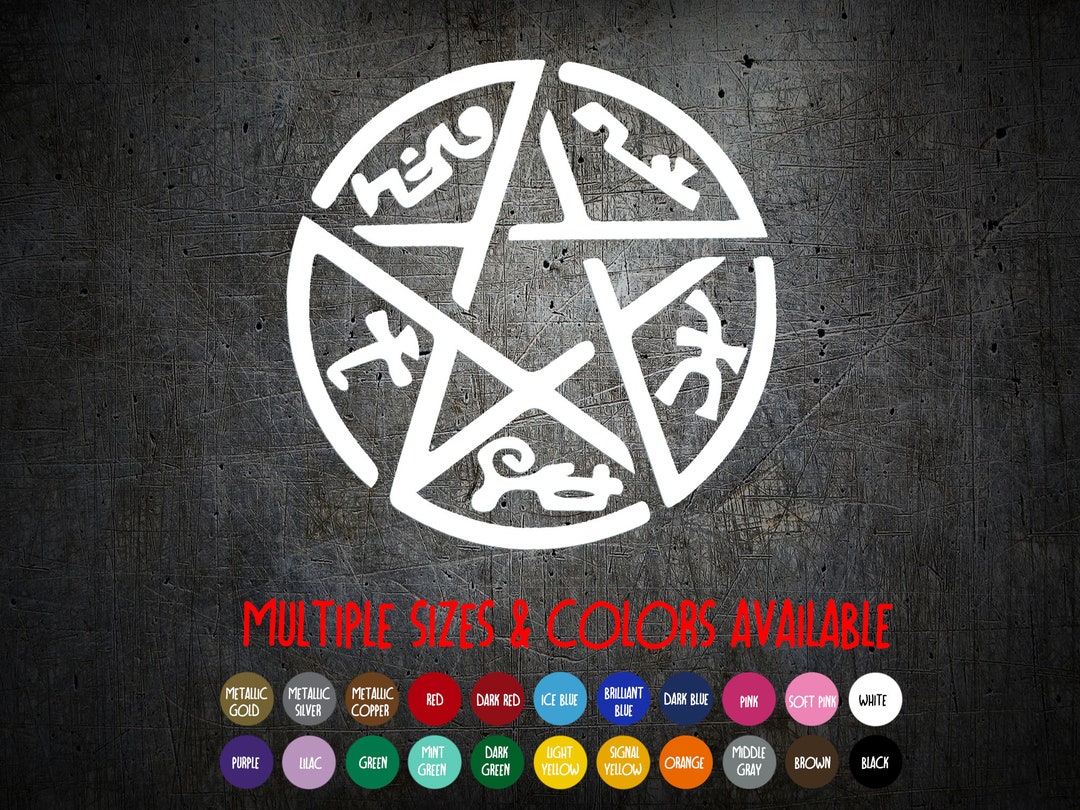 Vinyl Decal Supernatural Devil's Trap - Etsy