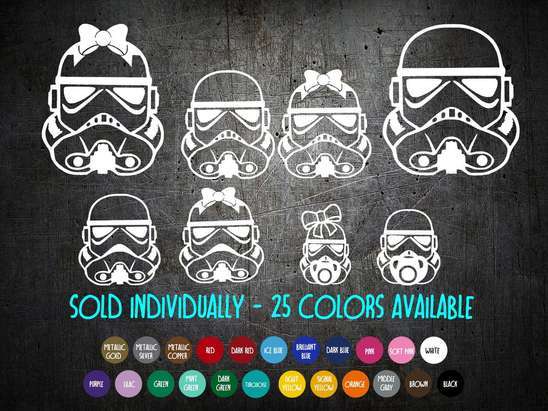 Family Style Decals - Stormtrooper Helmet - Etsy
