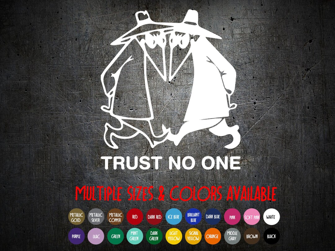 Vinyl Decal Spy Vs. Spy Trust No One - Etsy