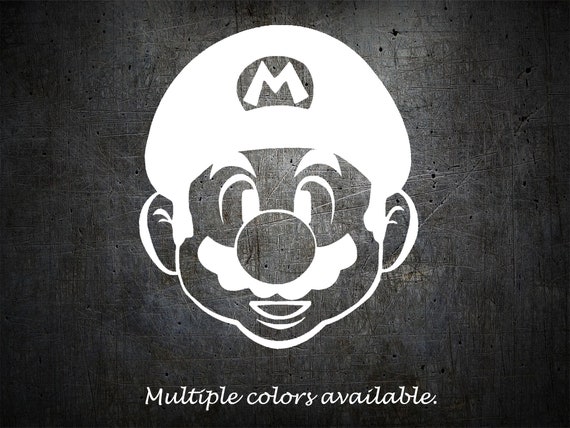 Vinyl Decal Super Mario Brothers Mario | Etsy