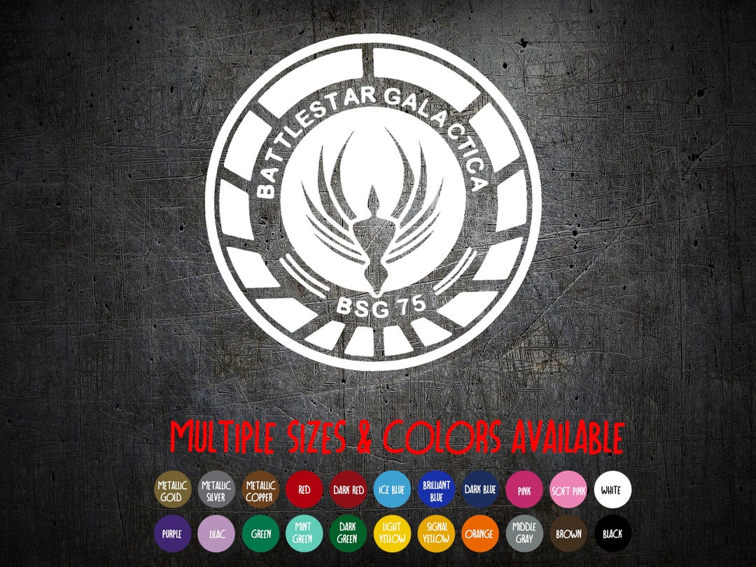 Vinyl Decal Battlestar Galactica BSG 75 - Etsy