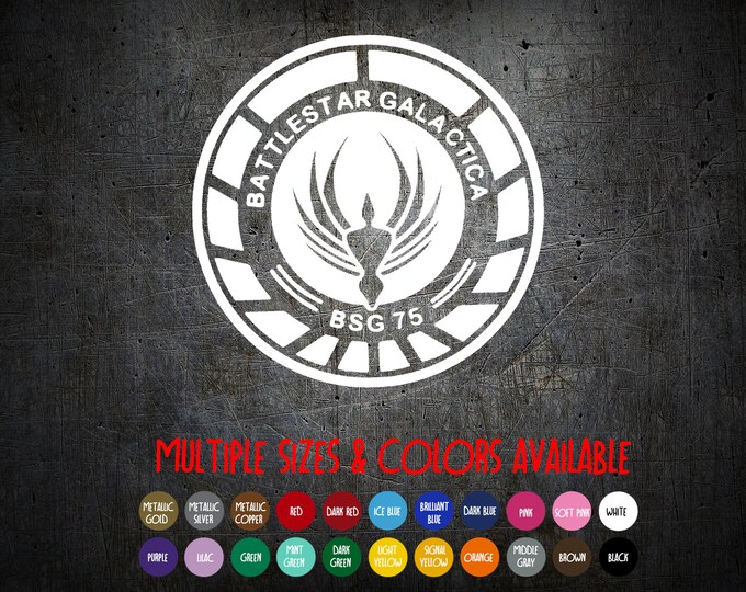 Battlestar Galactica BSG 75 Sci Fi Decal Bumper Sticker - Etsy