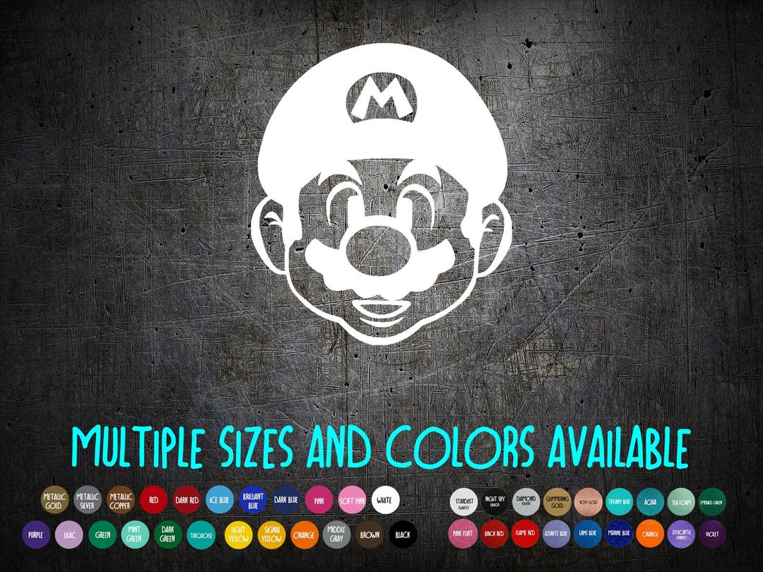 Vinyl Decal - Mario Bros - Mario - Etsy
