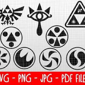 Downloadable Svgs - Legend of Zelda Symbols - Etsy