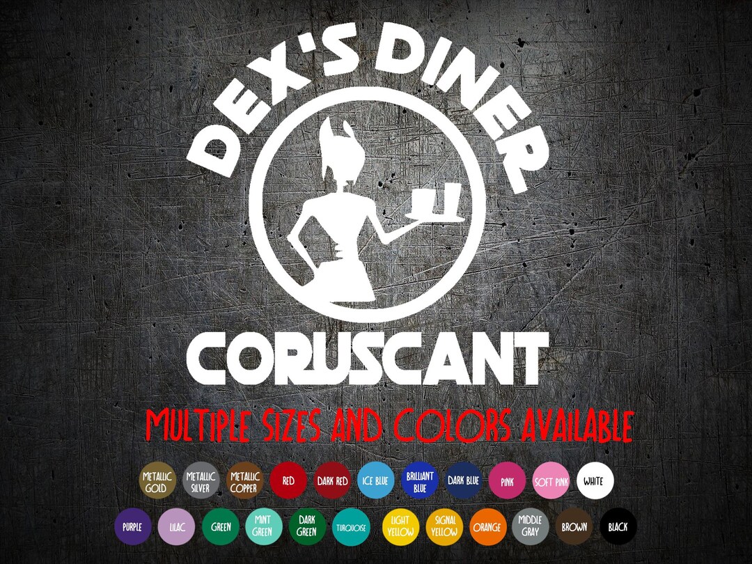 Vinyl Decal Star Wars Dex's Diner - Etsy