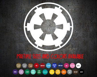 Imperial Cog Vinyl Cut Decal Star Wars Empire Sticker 501st - Etsy