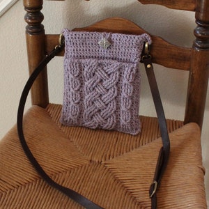 Inverness Cable Braided Purse or Tablet Case Crochet Pattern for Women ...