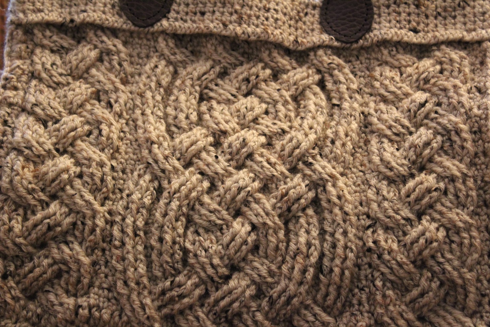 Aberdeen Cable Braided Purse Tote Handbag Crochet Patttern - Etsy Italia