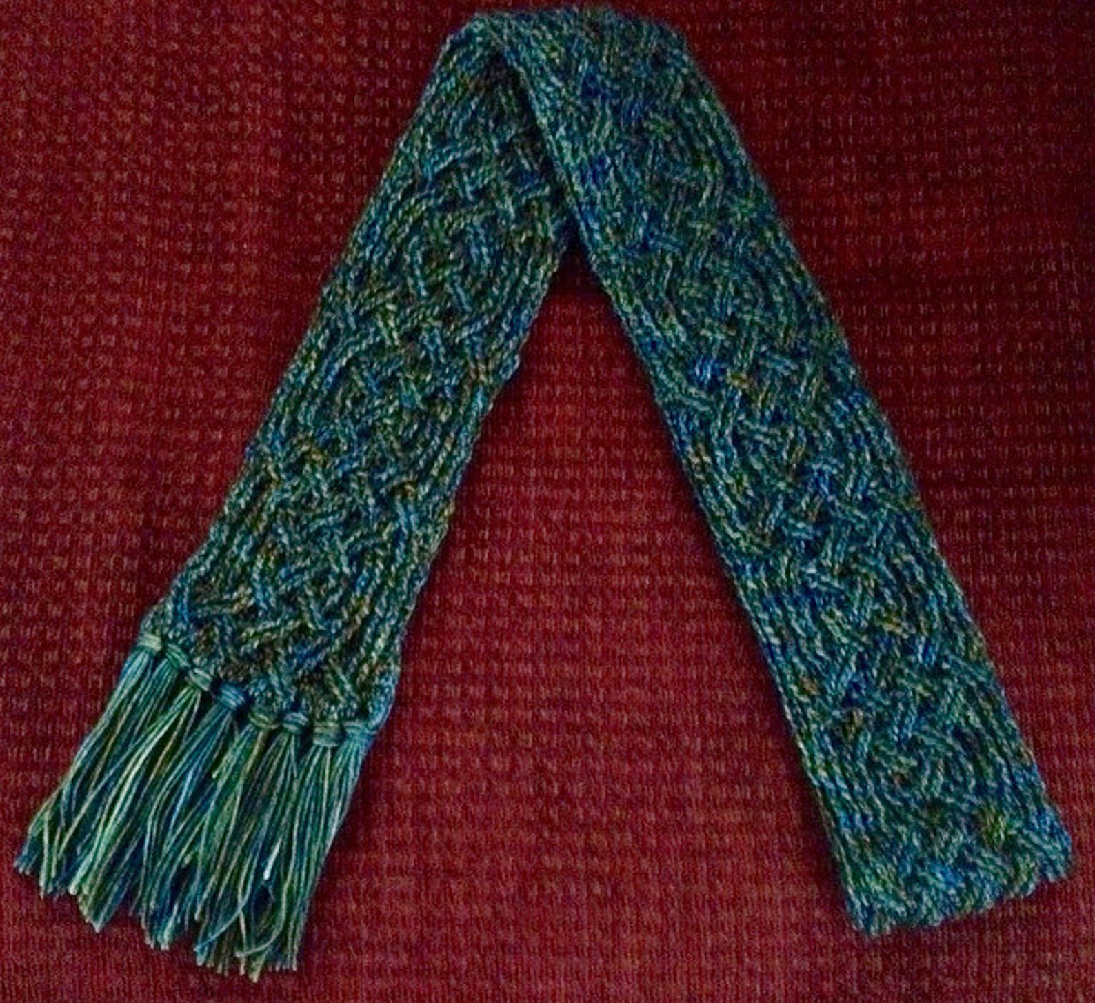 Crochet Scarf Pattern Aberdeen Castle Braided Cable Scarf - Etsy