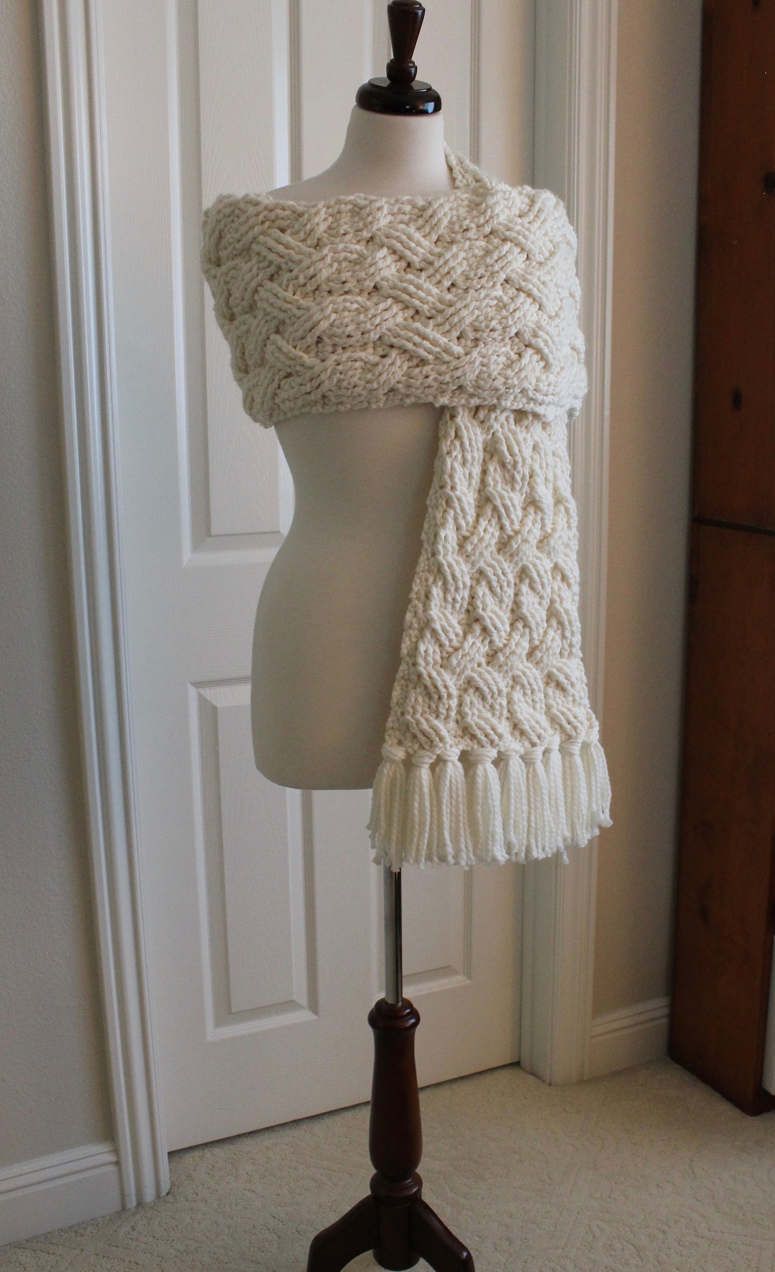 Crochet Scarf Pattern, Super Scarf Celtic Crochet Pattern for Women and ...