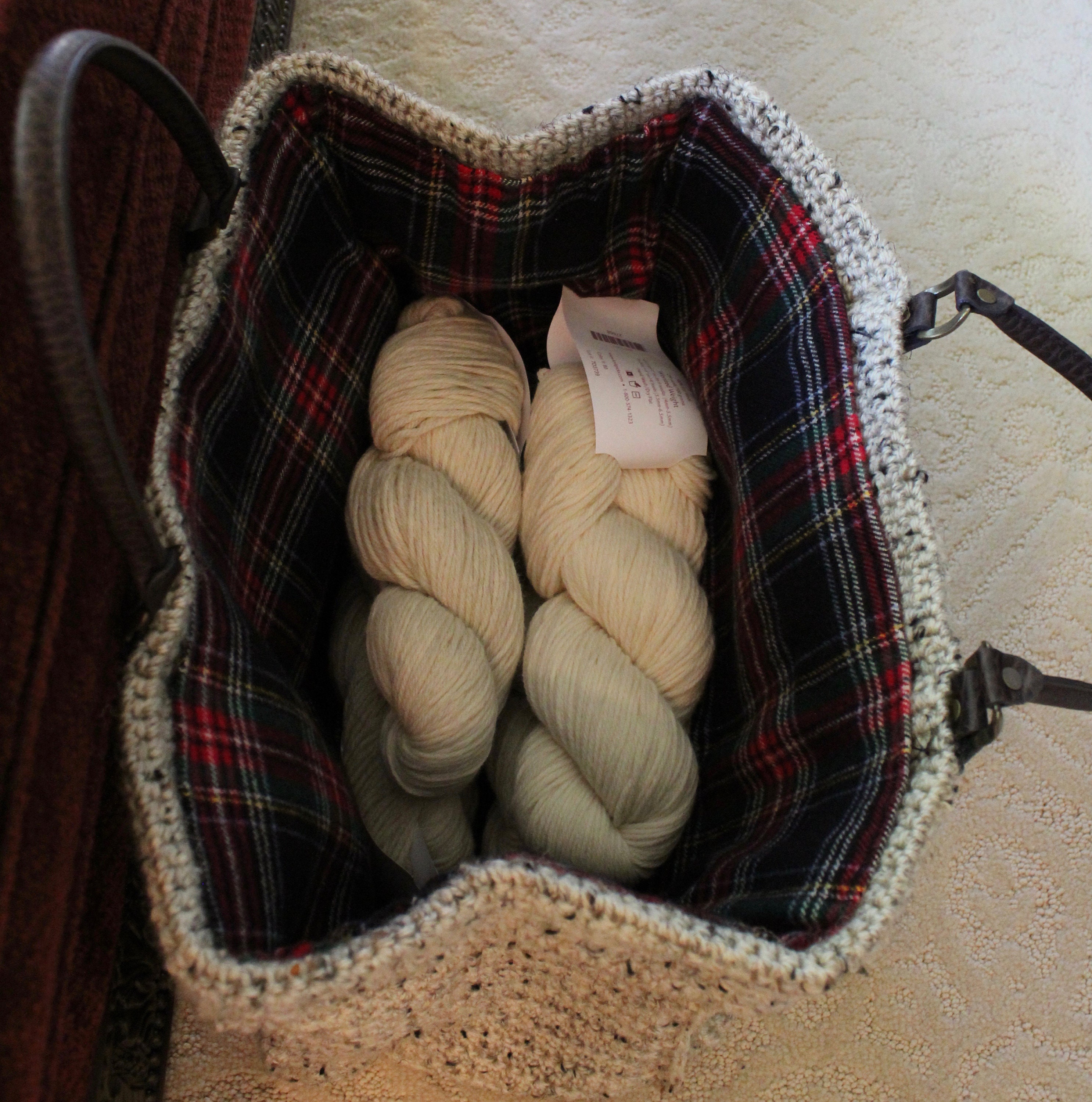 Aberdeen Cable Braided Purse Tote Handbag Crochet Patttern | Etsy