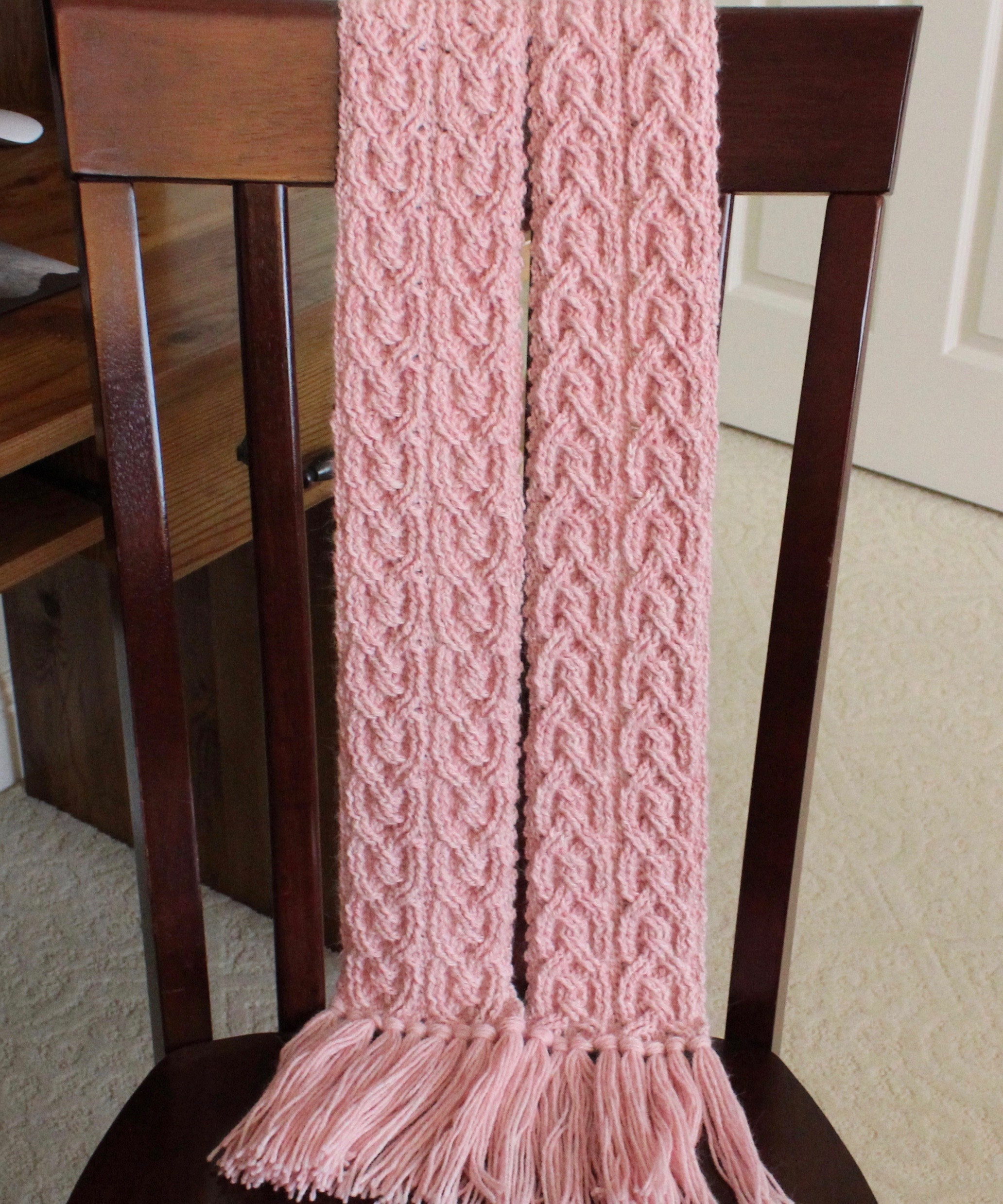 Crochet Scarf Pattern Siobhan Braided Cable Scarf Crochet - Etsy