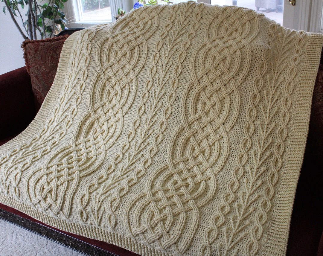 Crochet Blanket Pattern Highland Journey Cable Braided Blanket - Etsy