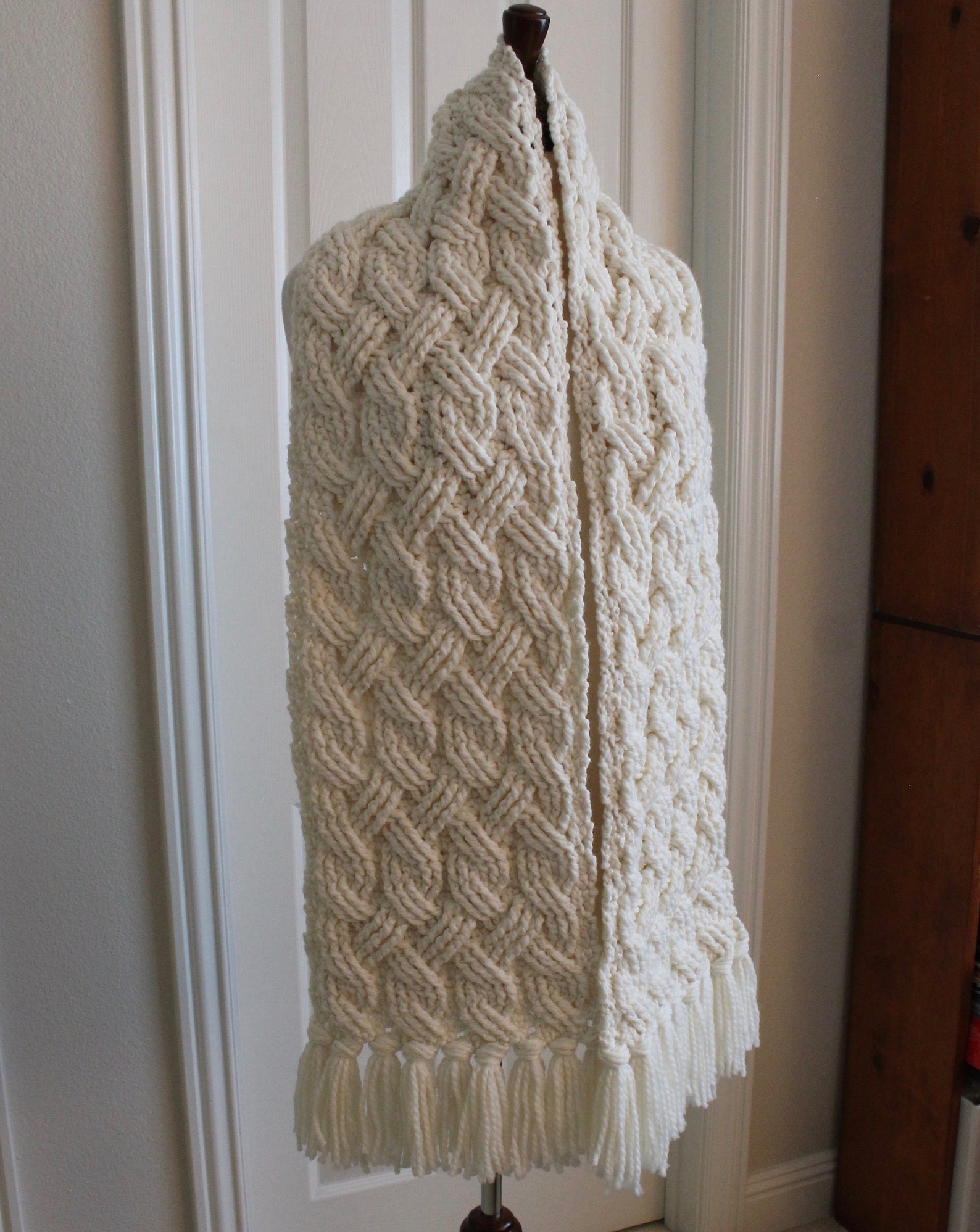 Crochet Scarf Pattern, Super Scarf Celtic Crochet Pattern for Women and ...