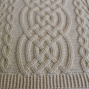 Crochet Blanket Pattern Highland Journey Cable Braided Blanket Crochet ...