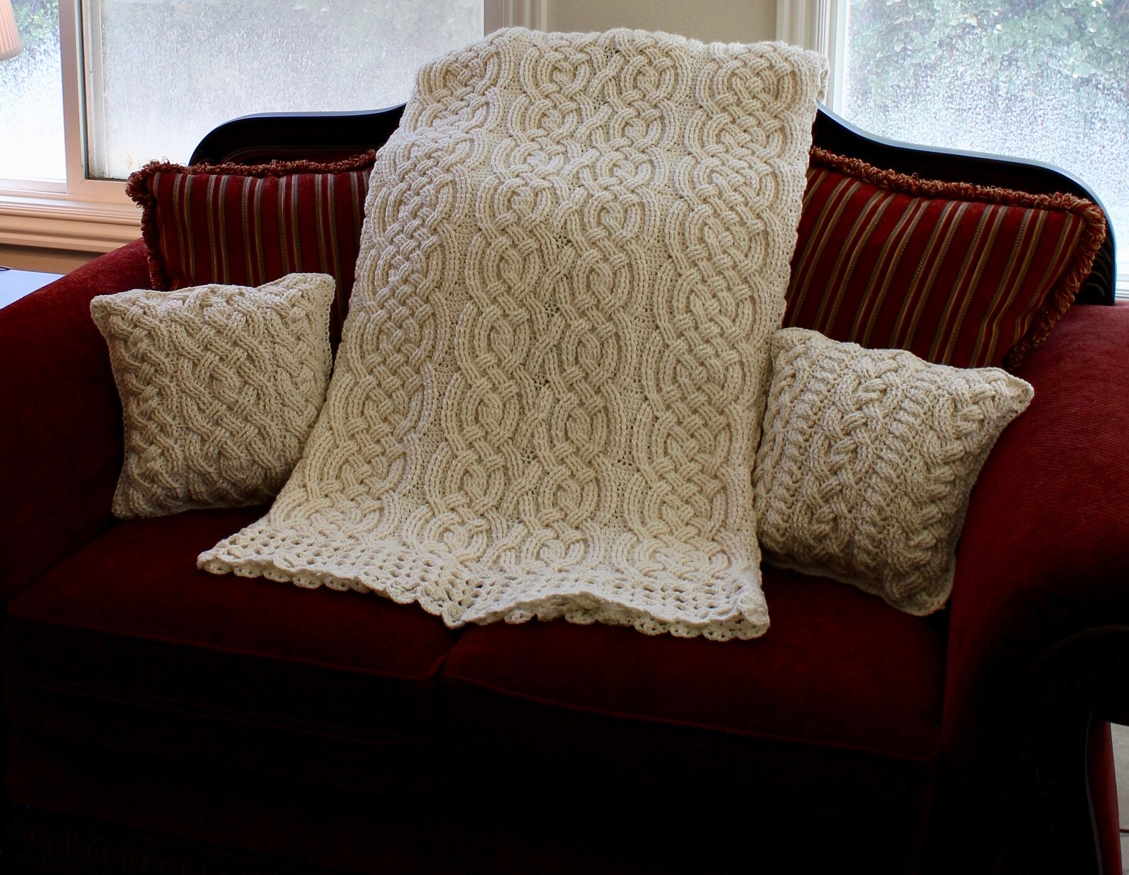 Crochet Blanket Pattern Skara Brae Cable Braided Blanket - Etsy